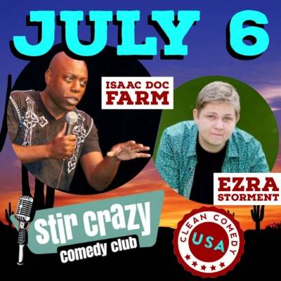 Clean Comedy Night at Stir Crazy Comedy Club in Glendale, AZ